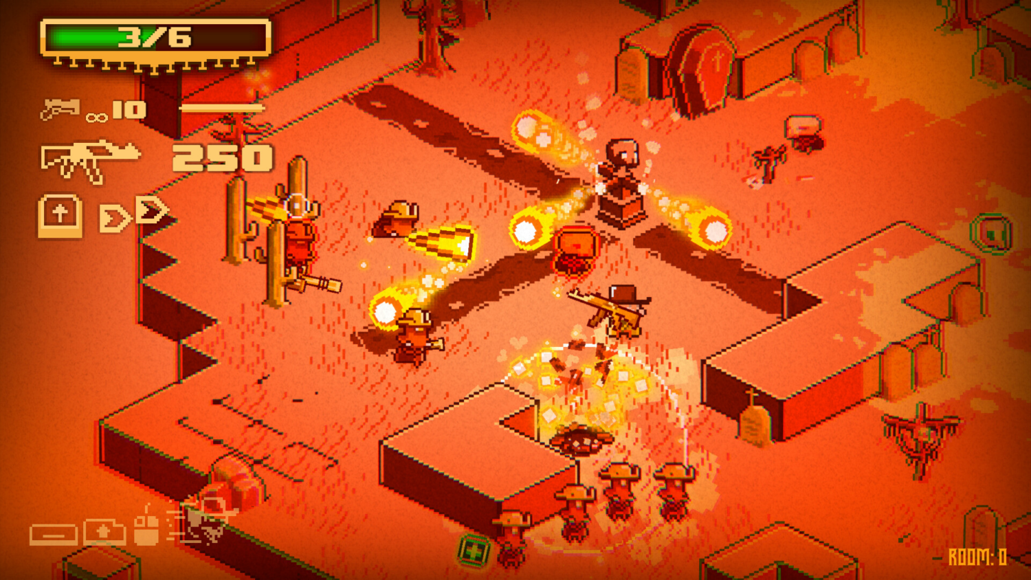Hellfire Poncho, el roguelite que combina disparos con dados, presenta nuevo tráiler